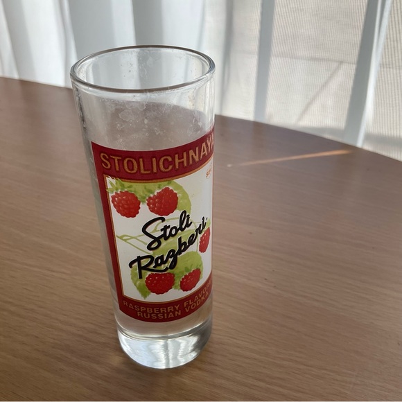 Kitchen | Shot Glass Stolichnaya Razberi Russian Vodka Collectible ...